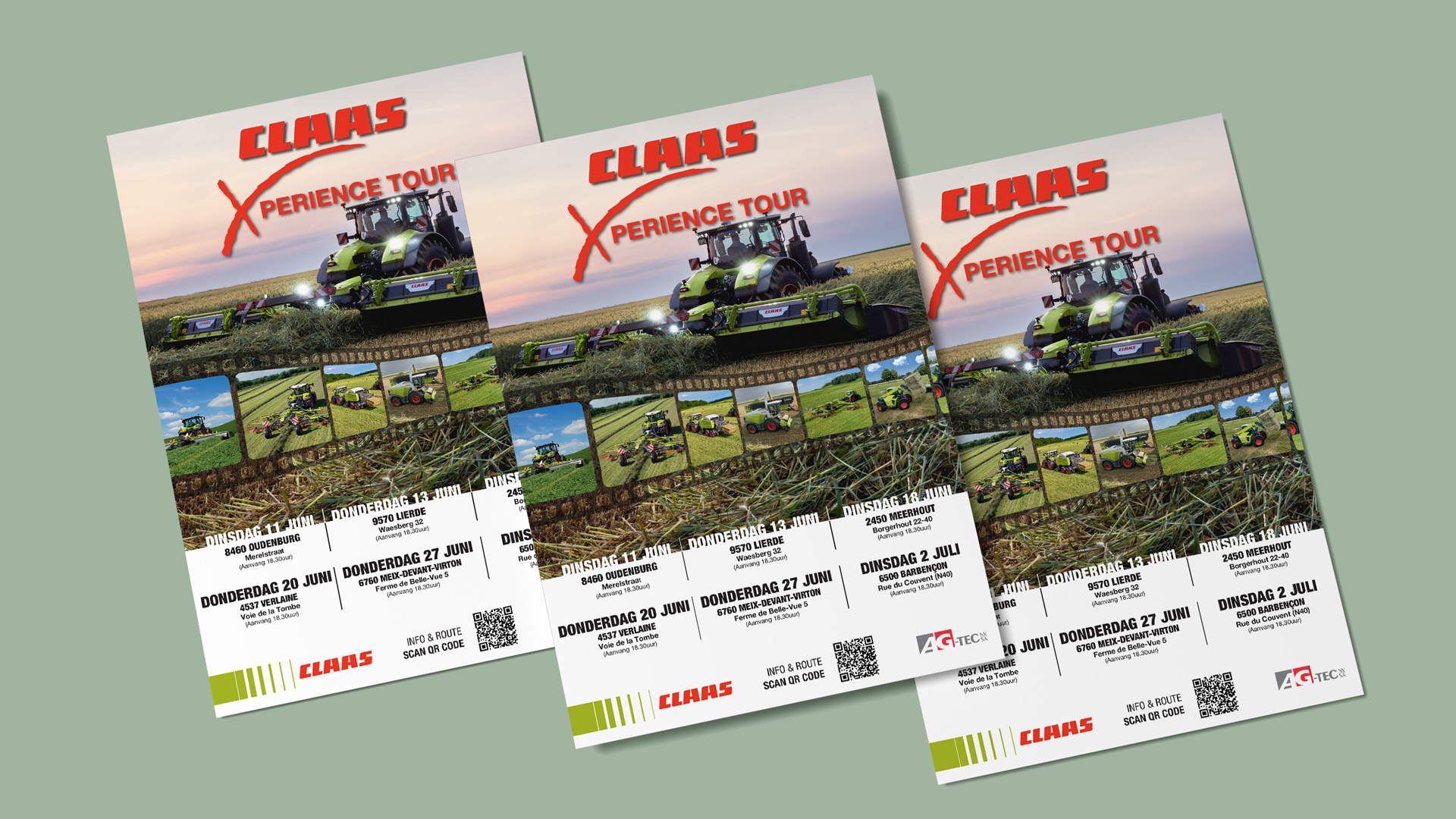 Poster Ag-Tec Claas Xperience Tour 2024 - Dirk Beckers